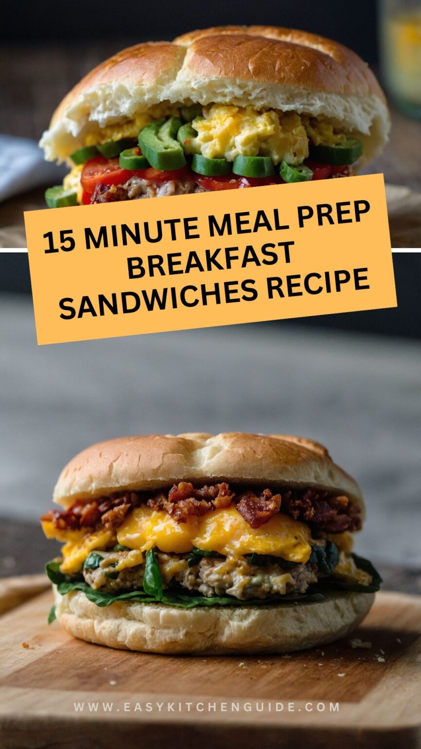 15 Minute Meal Prep Breakfast Sandwiches Recipe - Easy Kitchen Guide