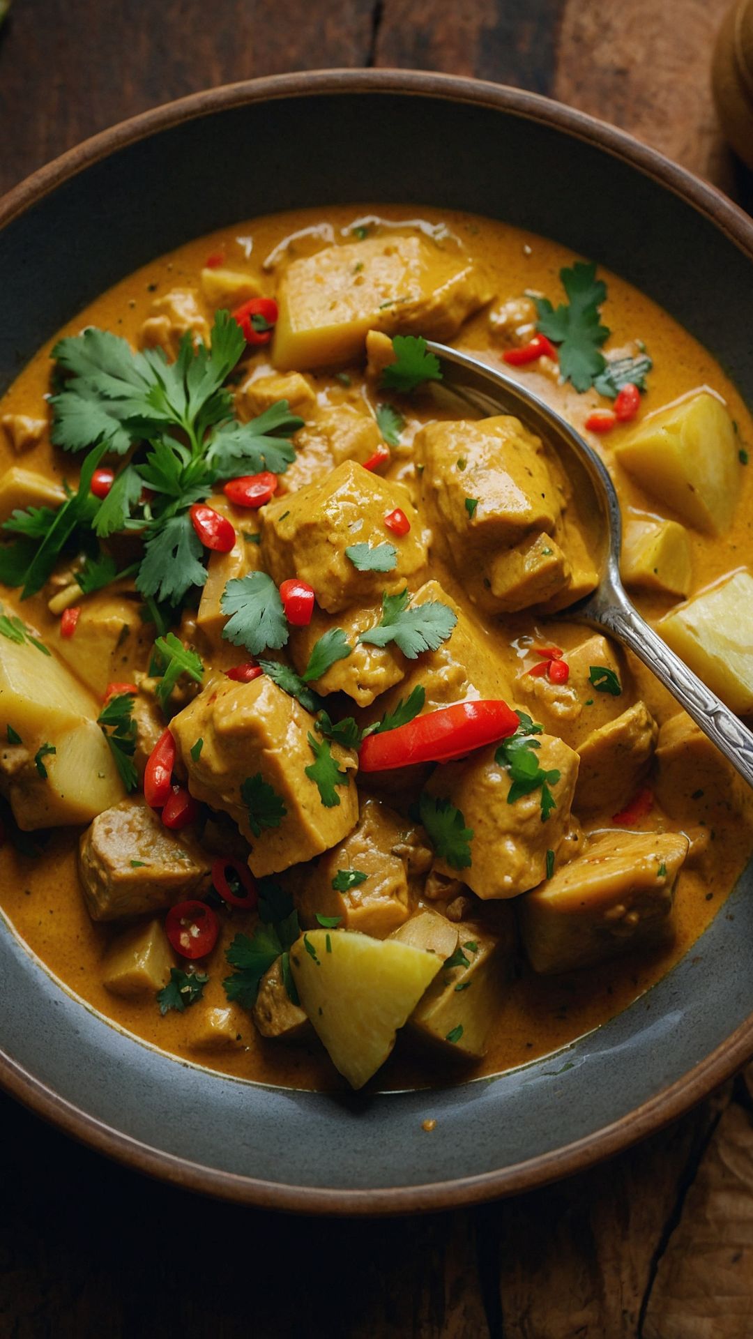 Thai Yellow Chicken Curry With Potatoes Recipe - Easy Kitchen Guide