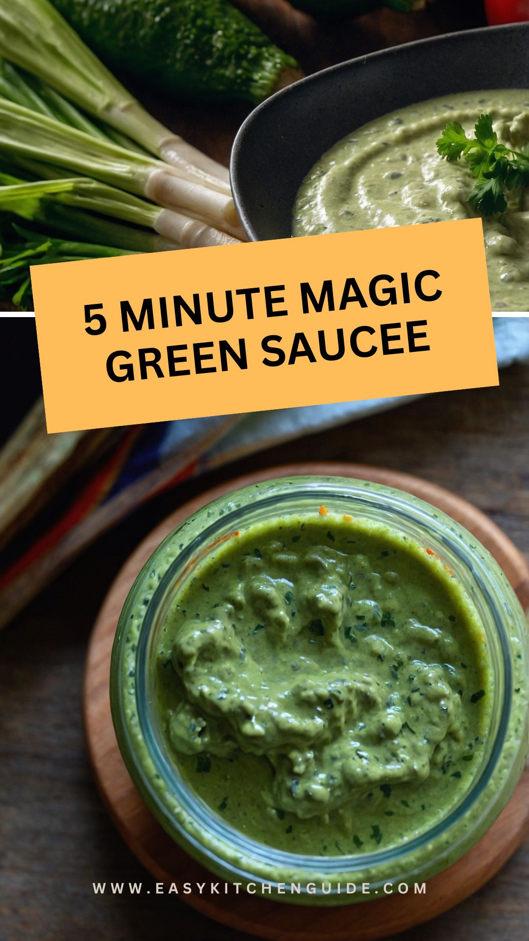 5 Minute Magic Green Sauce - Easy Kitchen Guide