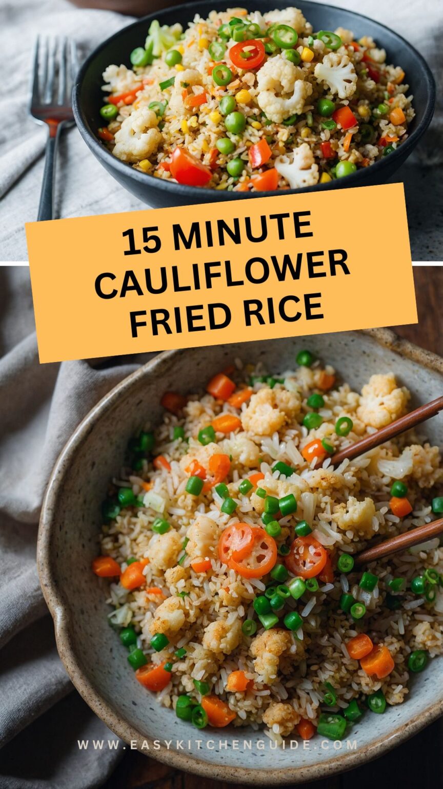 15 Minute Cauliflower Fried Rice - Easy Kitchen Guide