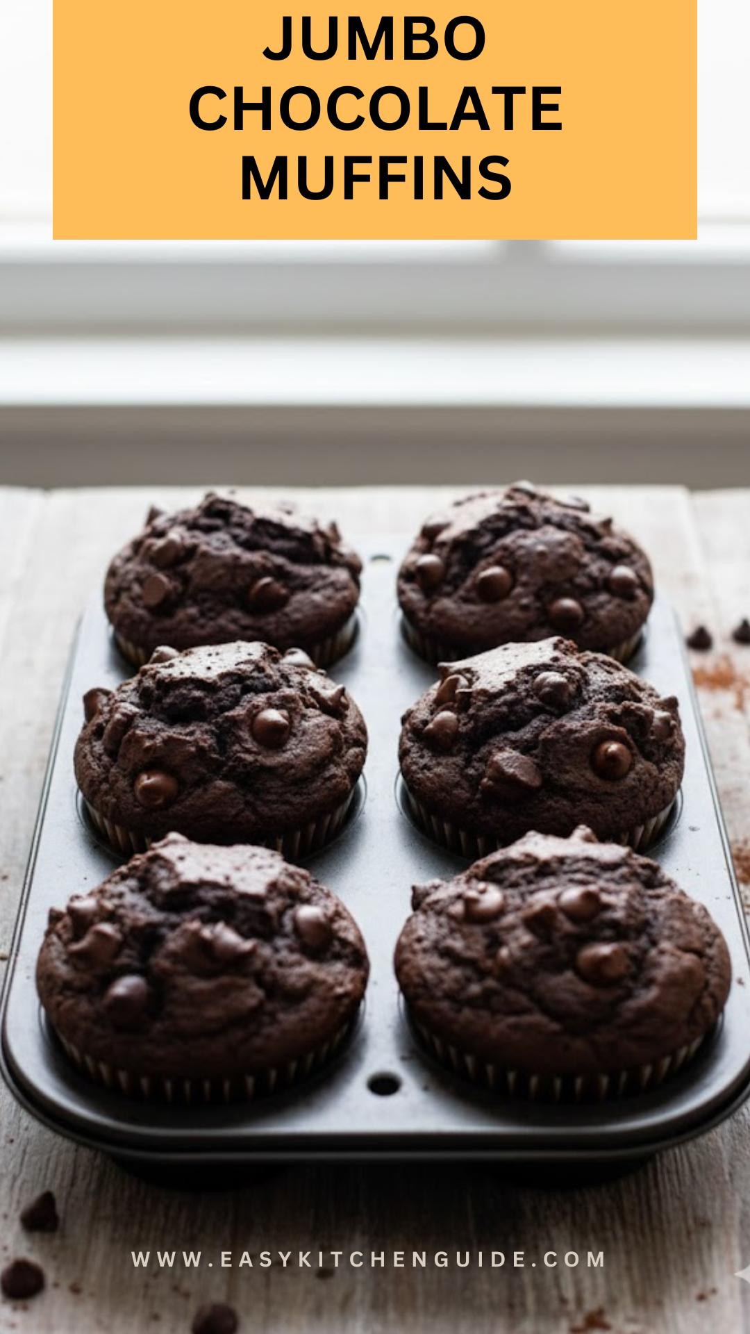 Jumbo Chocolate Muffins - Easy Kitchen Guide
